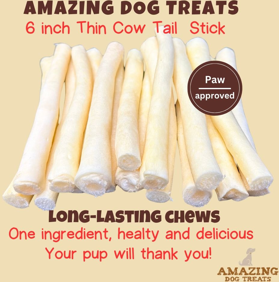AMAZING DOG TREATS Cow Tail Dog Treats, 25 count - Chewy.com