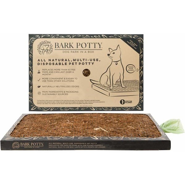 BARK POTTY Natural Disposable Dog Potty Pad, 20x30-in - Chewy.com