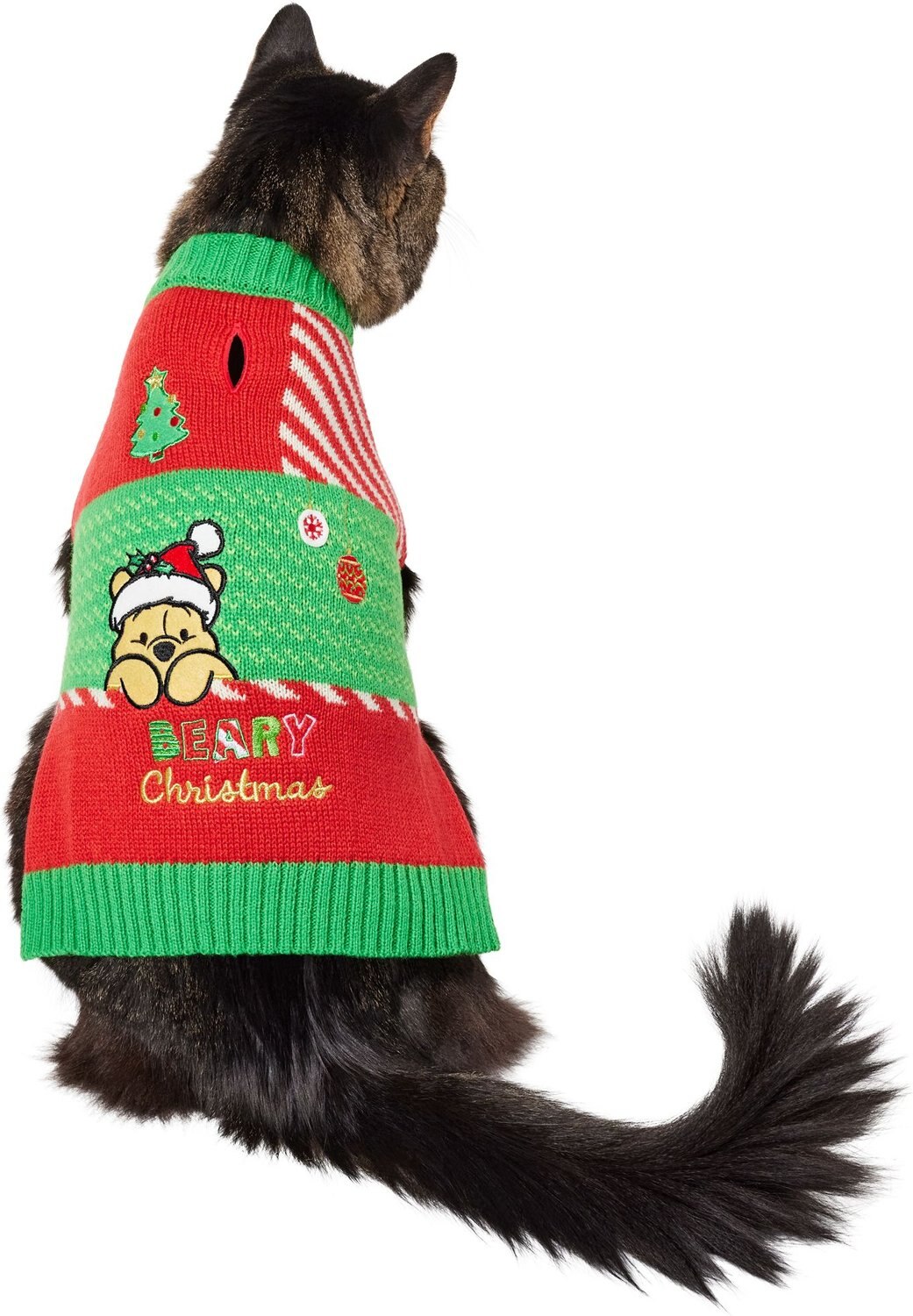 DISNEY Winnie the Pooh Patchwork Dog & Cat Sweater, X-Small - Chewy.com