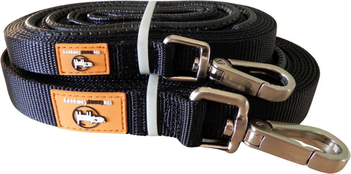 CANNY Recall Extra Long Dog Training Leash, Black, 1-in wide, 23-ft ...