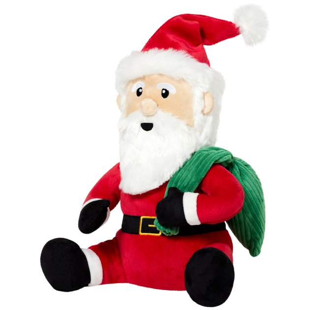 FRISCO Holiday Santa Claus Plush Squeaky Dog Toy - Chewy.com