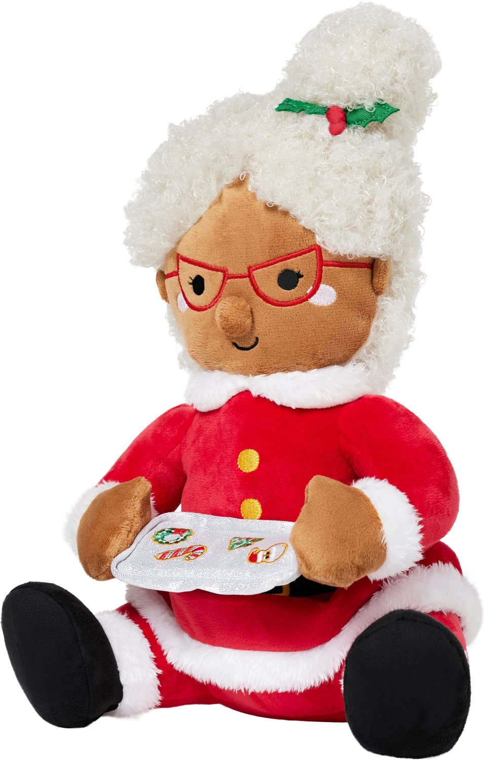 FRISCO Holiday Mrs. Claus Plush Squeaky Dog Toy - Chewy.com