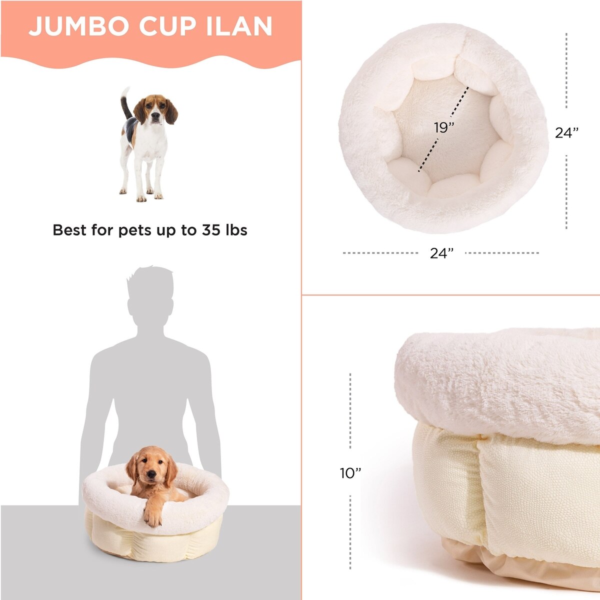 Discontinued - Best Friends By Sheri Cuddle Cup Cuddler Bolster Cat ...