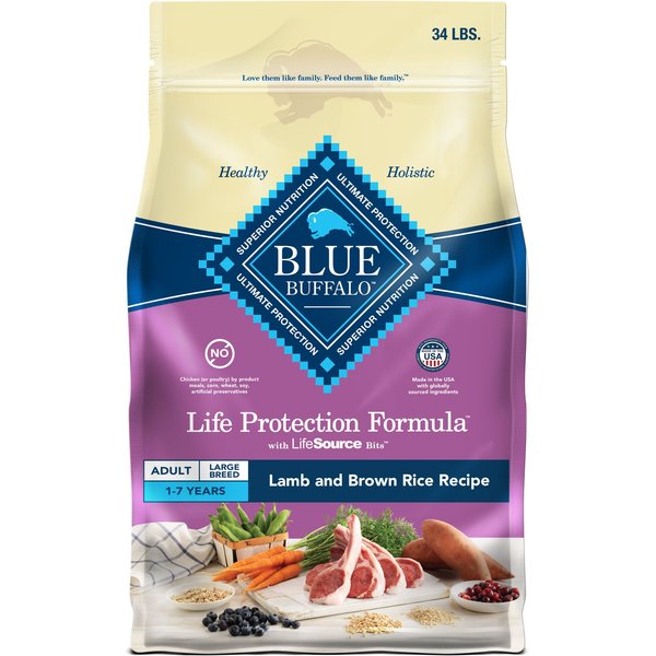 BLUE BUFFALO Life Protection Formula Large Breed Adult Lamb & Brown ...