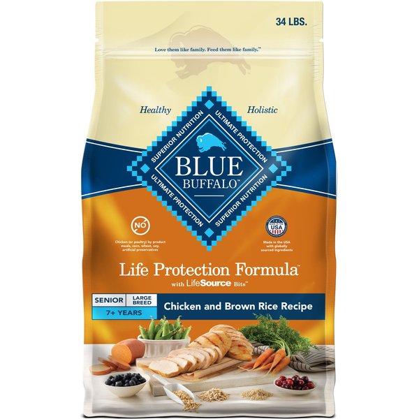 BLUE BUFFALO Life Protection Formula Senior Chicken & Brown Rice Recipe ...