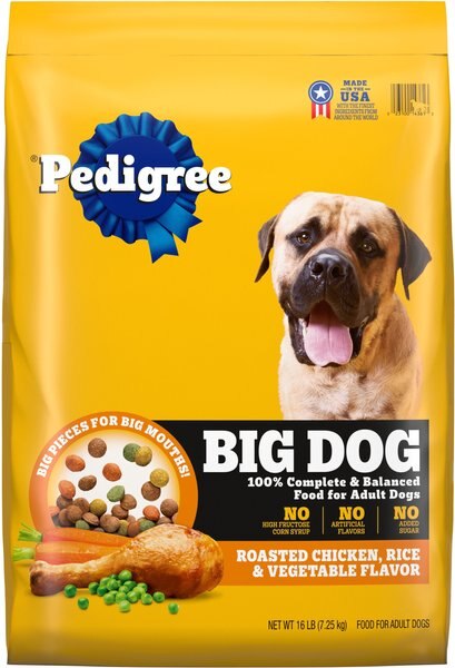 PEDIGREE Big Dogs Adult Complete Nutrition Large Breed Roasted Chicken ...
