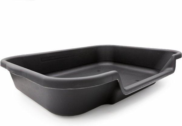 PUPPY PAN Dog, Cat & Small Animal Litter Pan, Large, Black - Chewy.com