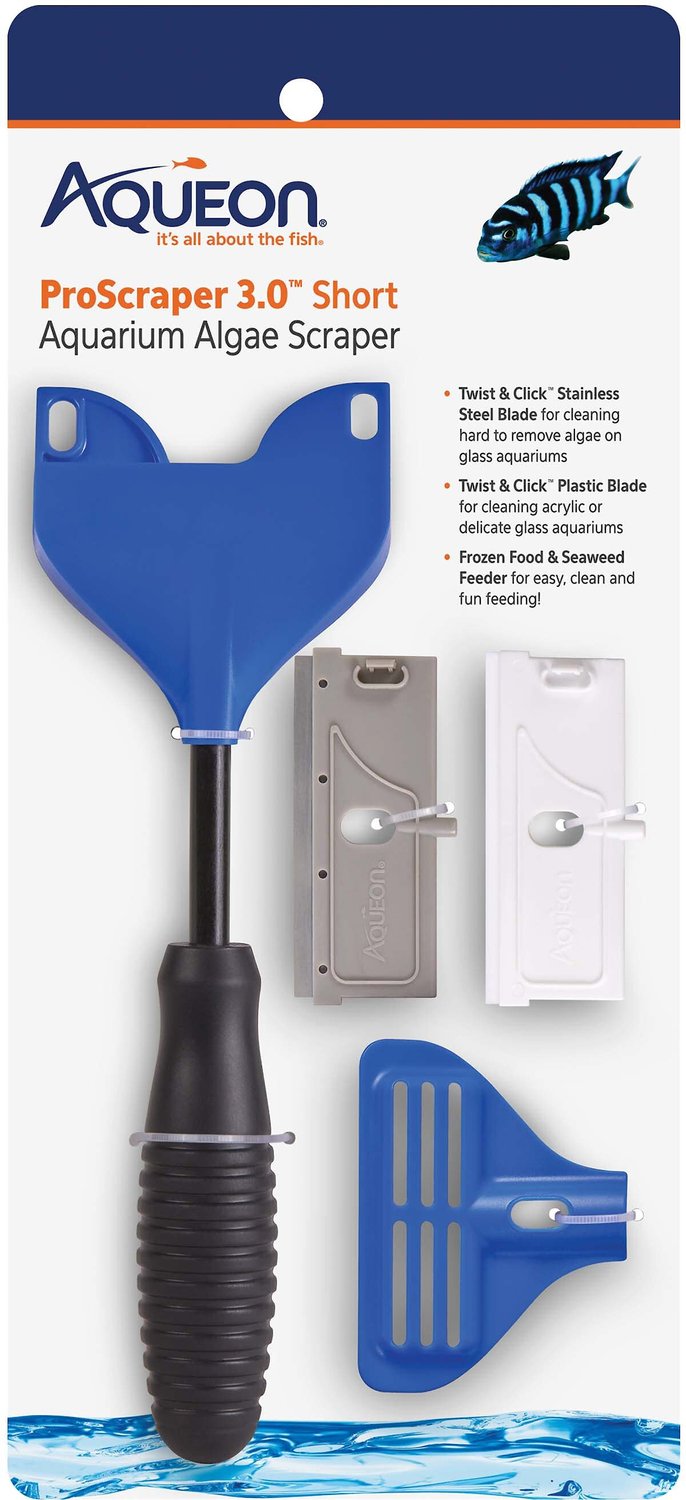 AQUEON ProScraper 3.0 Short Aquarium Algae Scraper - Chewy.com