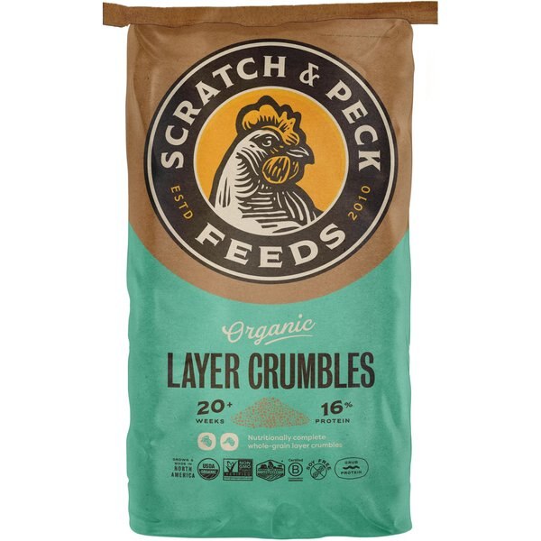 SCRATCH AND PECK FEEDS Organic Chicken, Ducks, & Waterfowl 16% Protein ...
