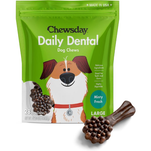 PUPFORD Dental Dog Dental Chews, 30 count - Chewy.com