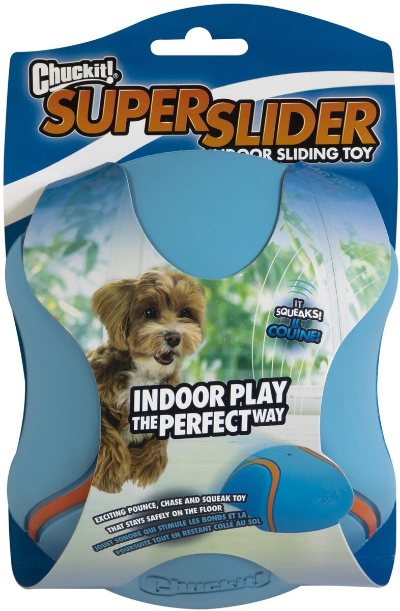 Out of Stock - CHUCKIT! Indoor Super Slider Dog Toy, Blue - Chewy.com