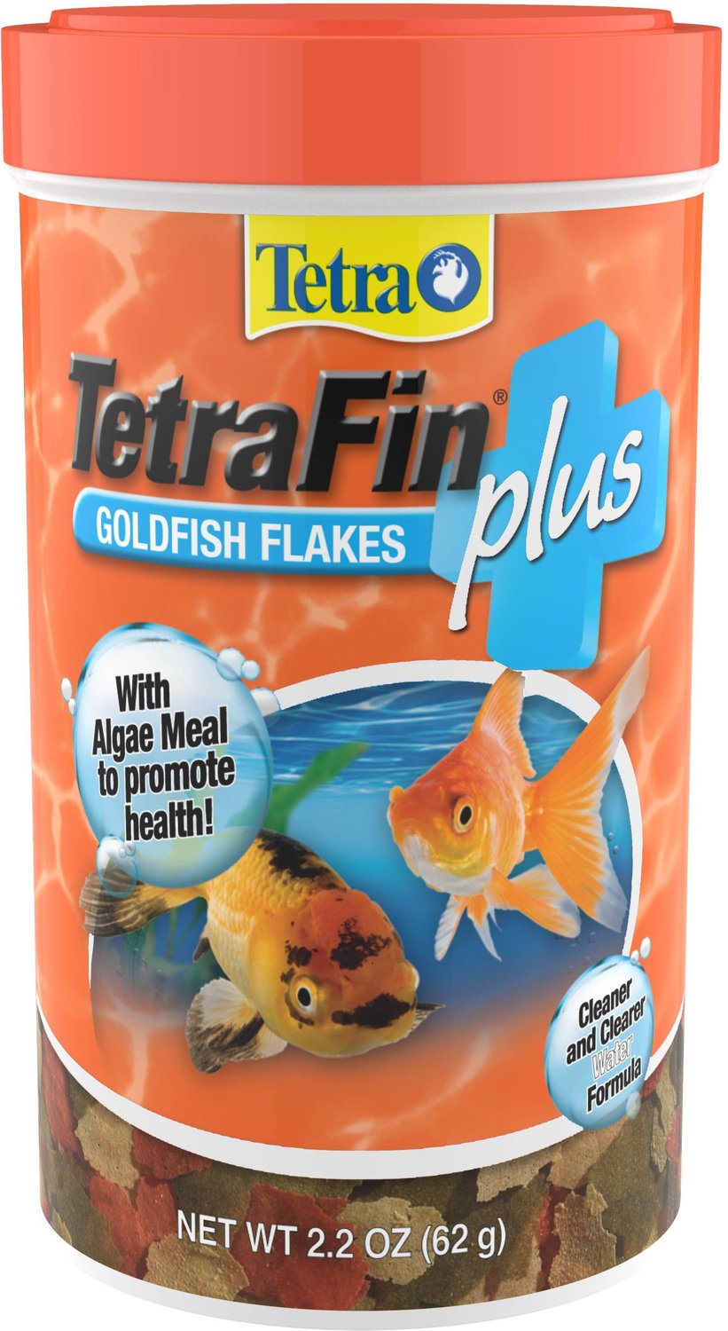 TETRA TetraFin Plus Goldfish Flakes Fish Food, 2.2-oz jar - Chewy.com