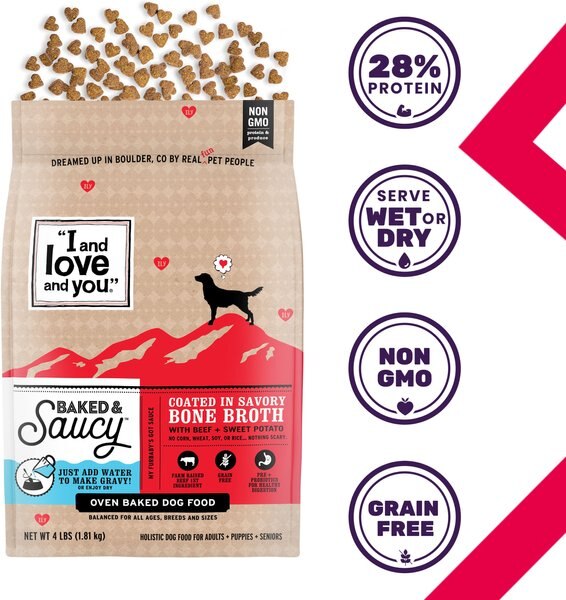 I AND LOVE AND YOU Baked and Saucy Beef and Sweet Potatoes Dry Dog Food ...
