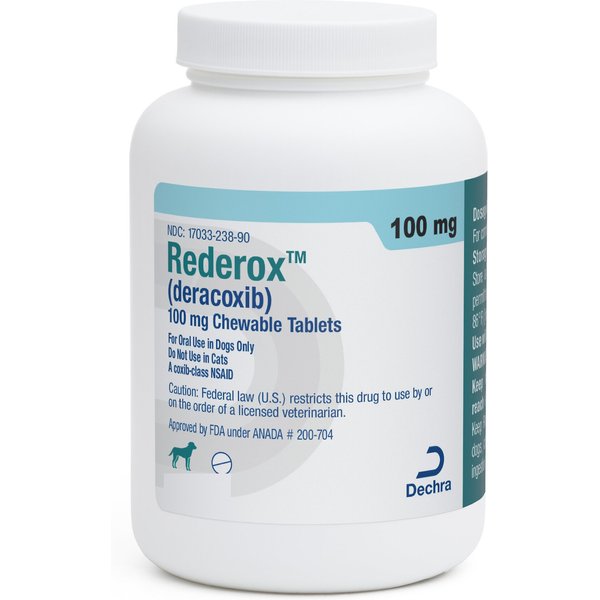 REDEROX (Deracoxib) Chewable Tablets for Dogs, 100 mg, 1 tablet - Chewy.com