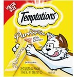 TEMPTATIONS Creamy Puree with Salmon Lickable Cat Treats, 12-gram pouch ...