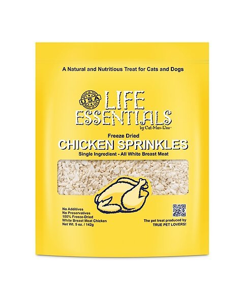 CAT-MAN-DOO Life Essentials Freeze Dried Chicken Sprinkles Dog & Cat ...