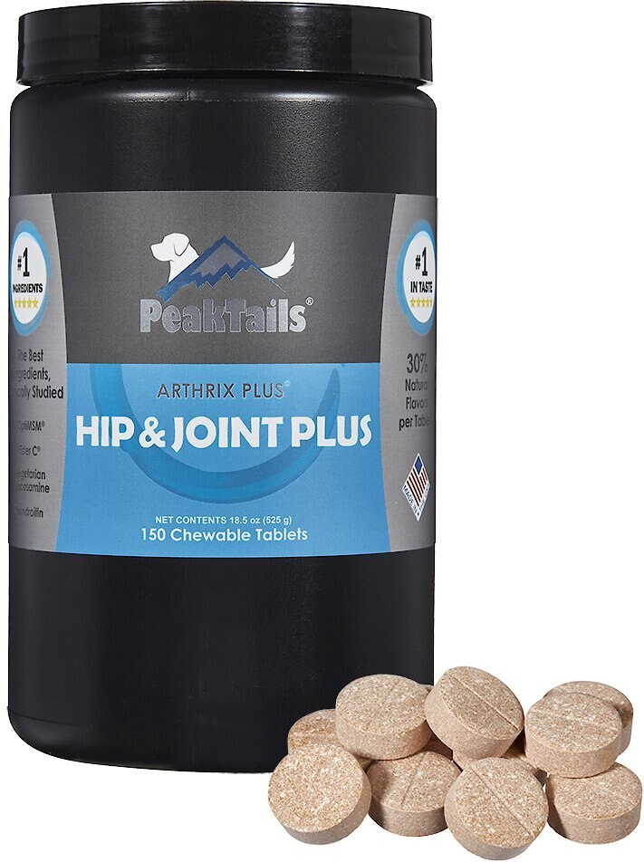 PEAKTAILS Arthrix Hip & Joint Plus Dog Supplement, 150 count - Chewy.com
