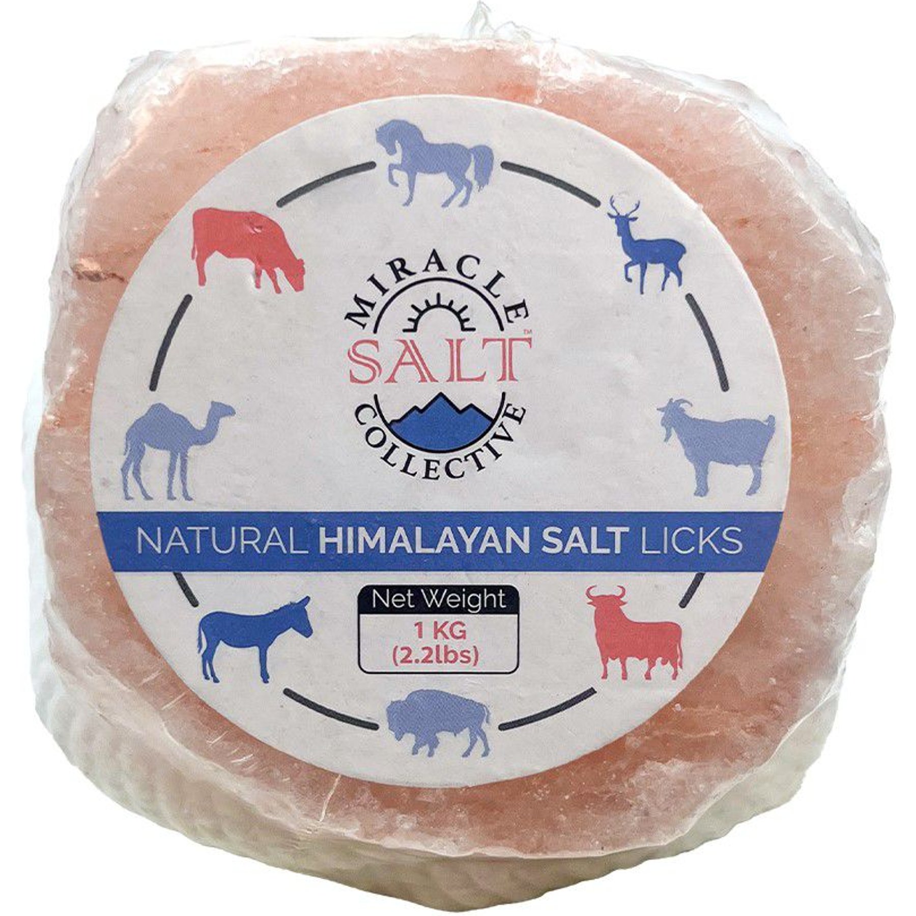 MIRACLE SALT COLLECTIVE Natural Himalayan Salt Lick, 2-lb block - Chewy.com