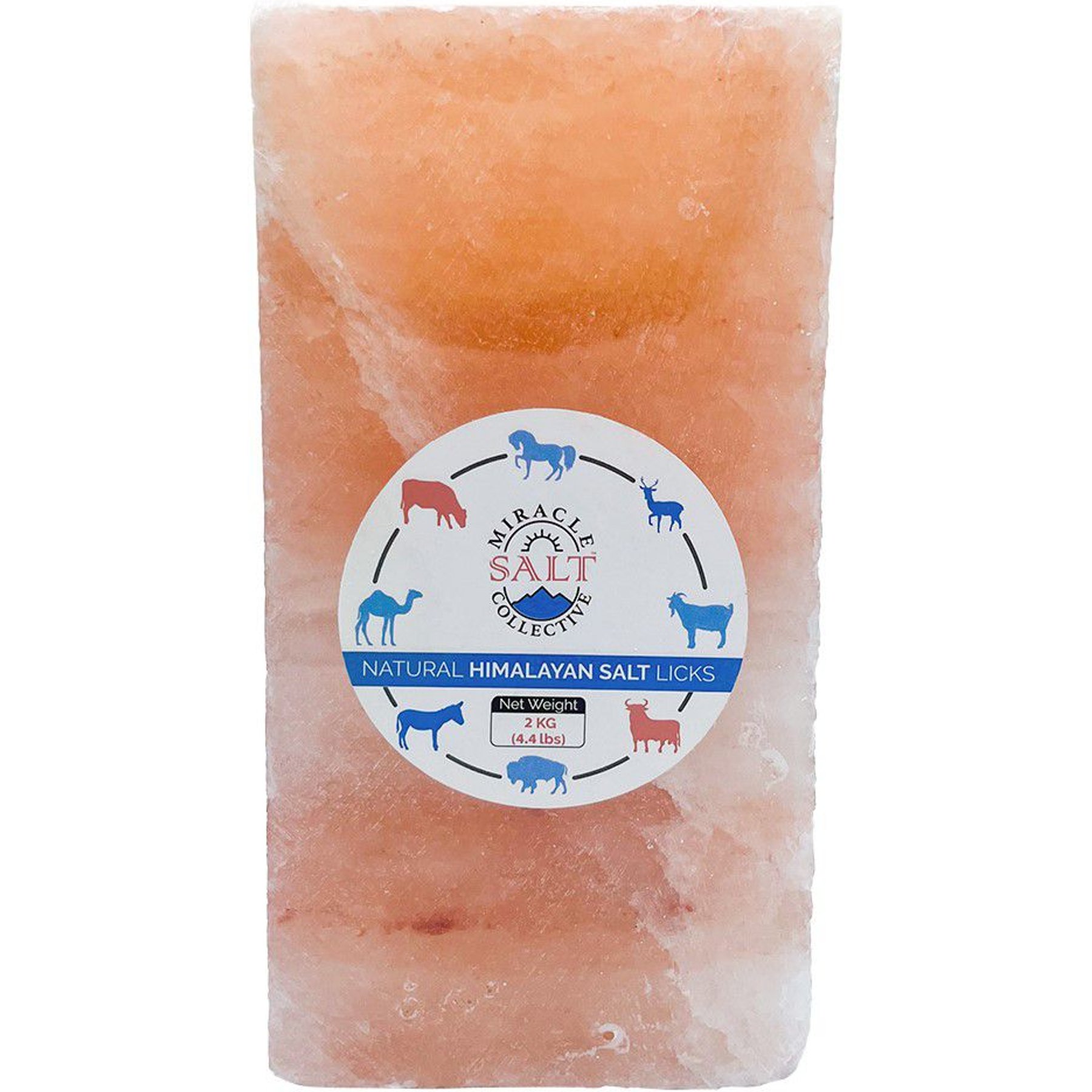 MIRACLE SALT COLLECTIVE Natural Himalayan Salt Lick, 4.4-lb brick ...