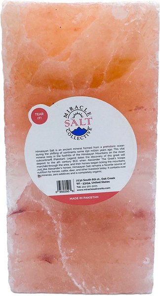 MIRACLE SALT COLLECTIVE Natural Himalayan Salt Lick, 4.4-lb brick ...