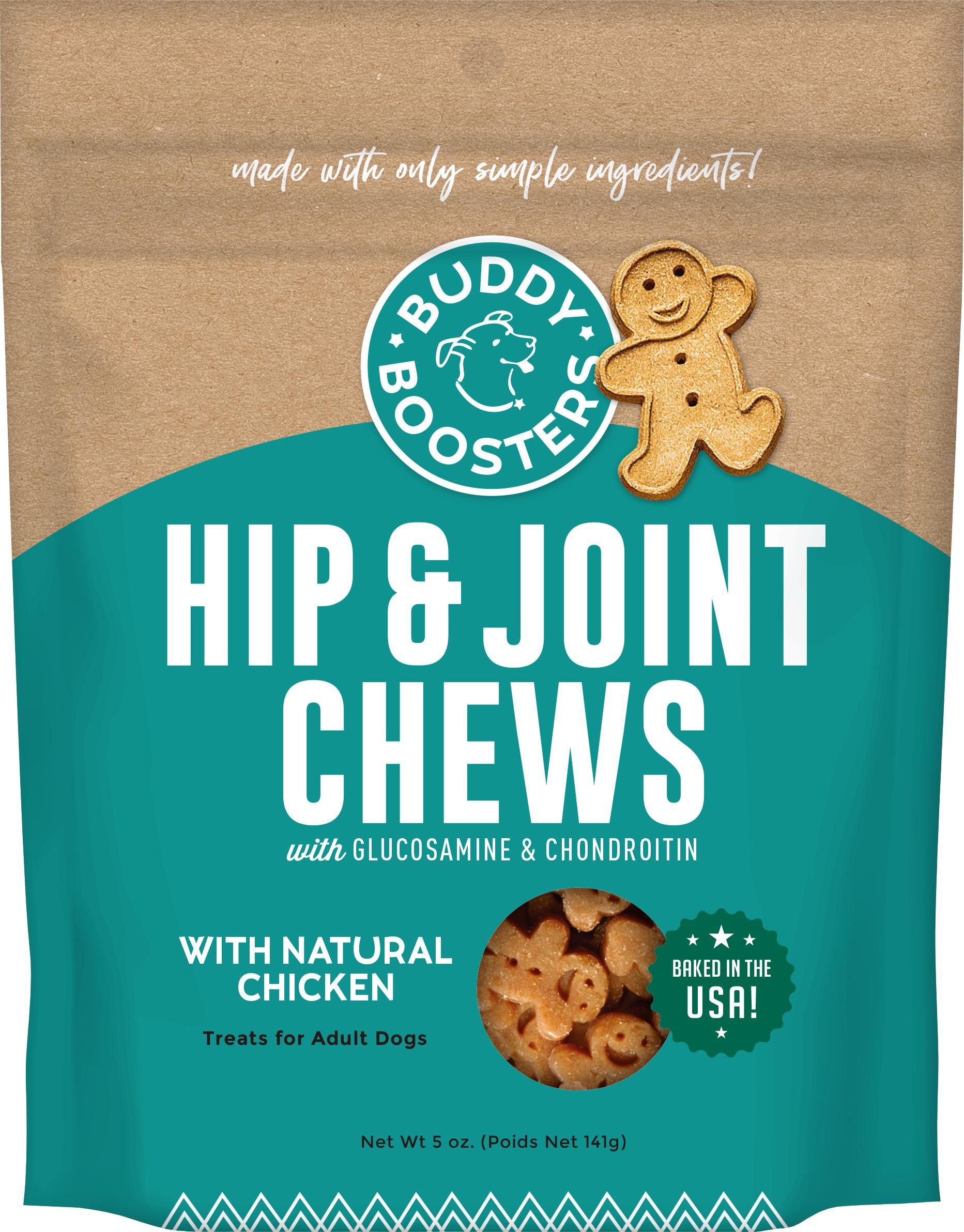 BUDDY BISCUITS Boosters Hip & Joint Chews Chicken Flavor Dog Treats, 5 ...