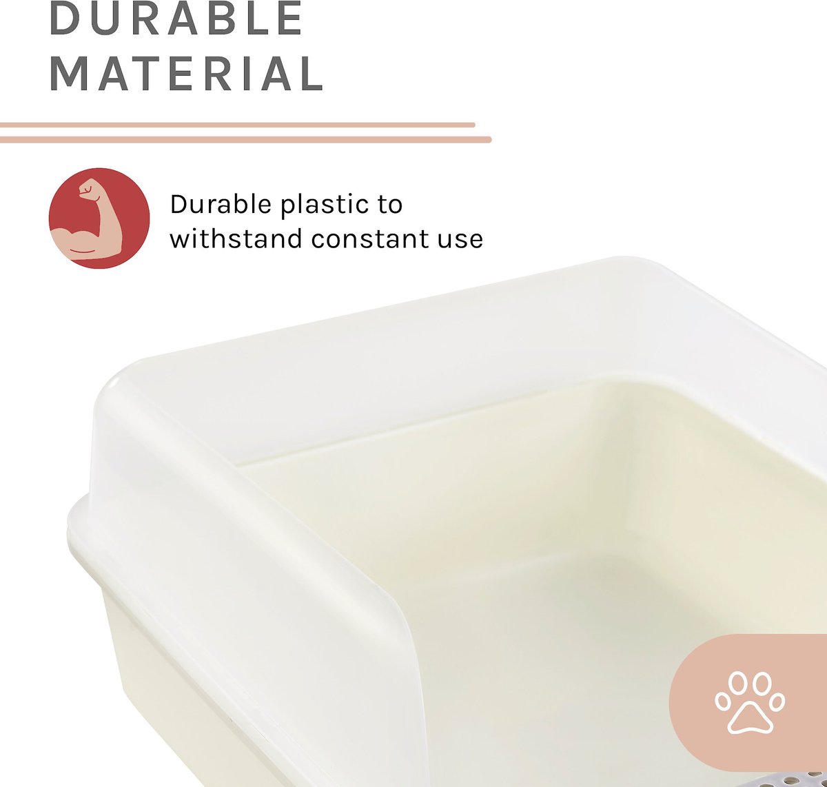 SAM'S PETS Helix Cat Litter Box, White - Chewy.com