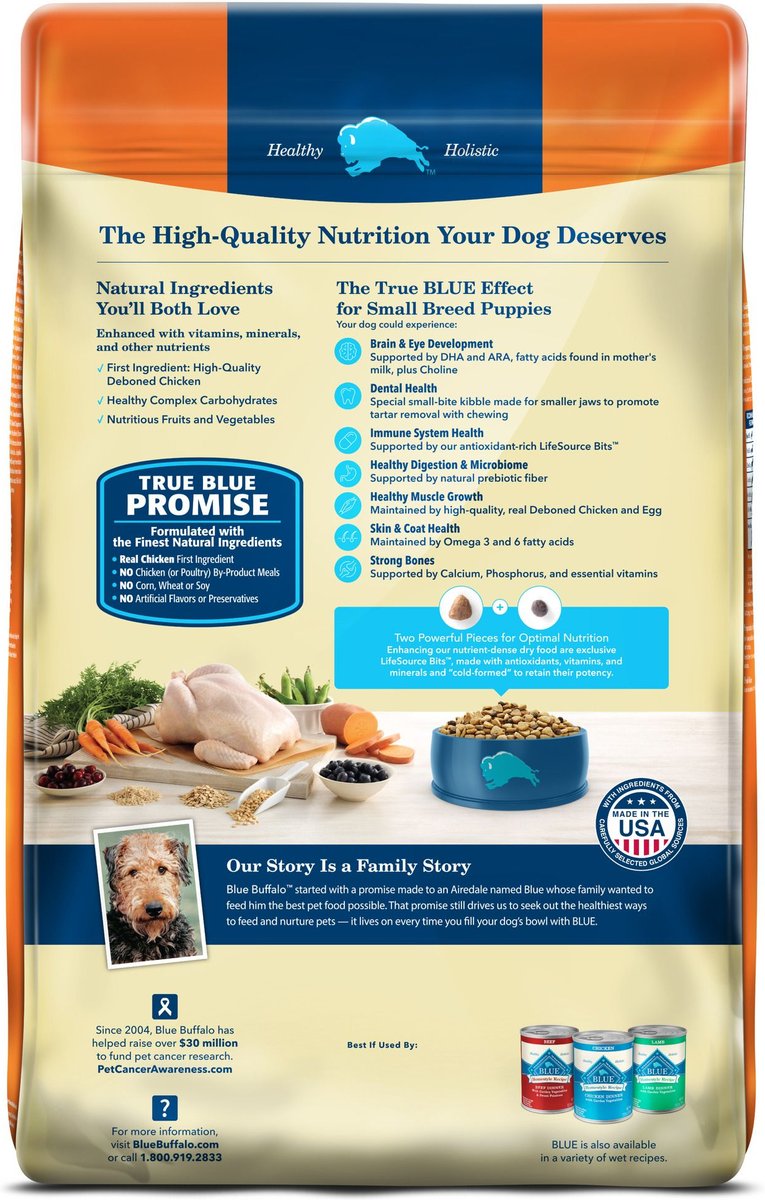 BLUE BUFFALO Life Protection Formula Large Breed Puppy Chicken & Brown ...