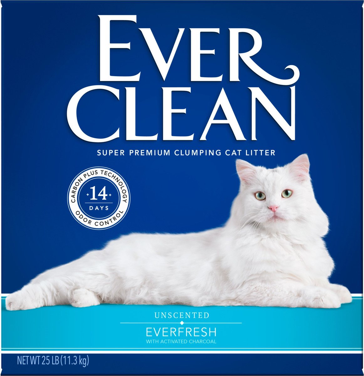 EVER CLEAN Everfresh Unscented Clumping Clay Cat Litter, 25-lb box - Chewy.com