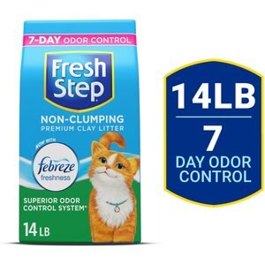 FRESH STEP Premium Scented Non-Clumping Cat Litter, 14-lb - Chewy.com