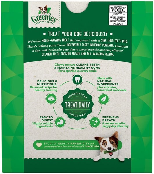 GREENIES Petite Original Chicken Flavor Dental Dog Treats, 45 count ...