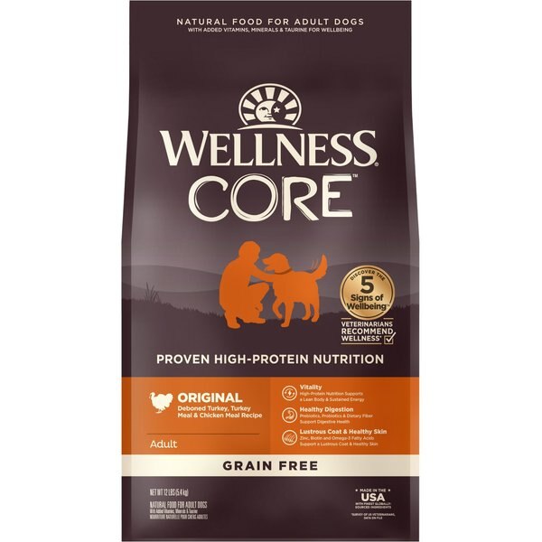WELLNESS CORE Grain-Free Reduced Fat Turkey & Chicken Recipe Dry Dog ...