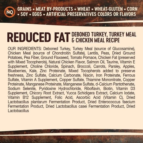 WELLNESS CORE Grain-Free Reduced Fat Turkey & Chicken Recipe Dry Dog ...