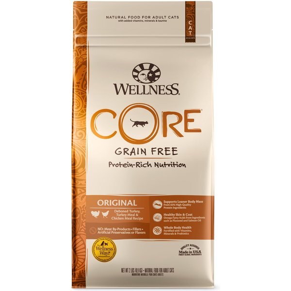 WELLNESS CORE Grain-Free Kitten Formula Natural Dry Cat Food, 2-lb bag ...
