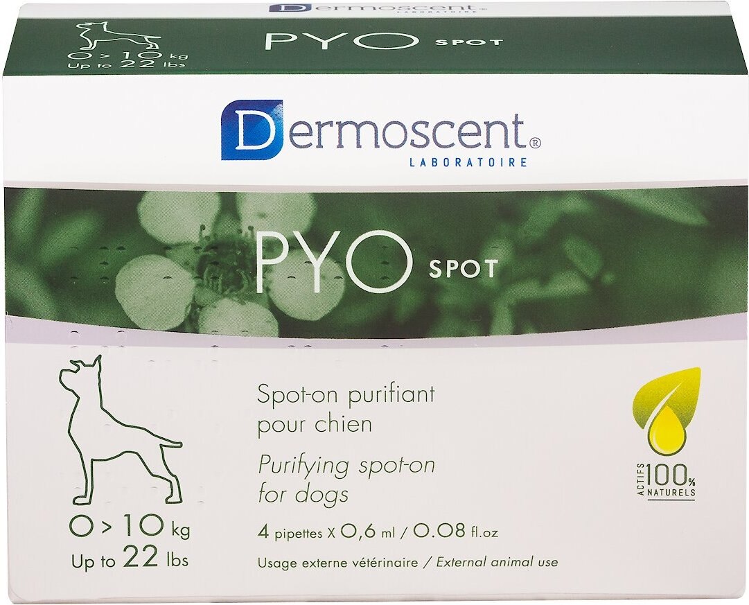 DERMOSCENT Pyospot Spot-On for Small Dogs (0-22 pounds), 4 count ...