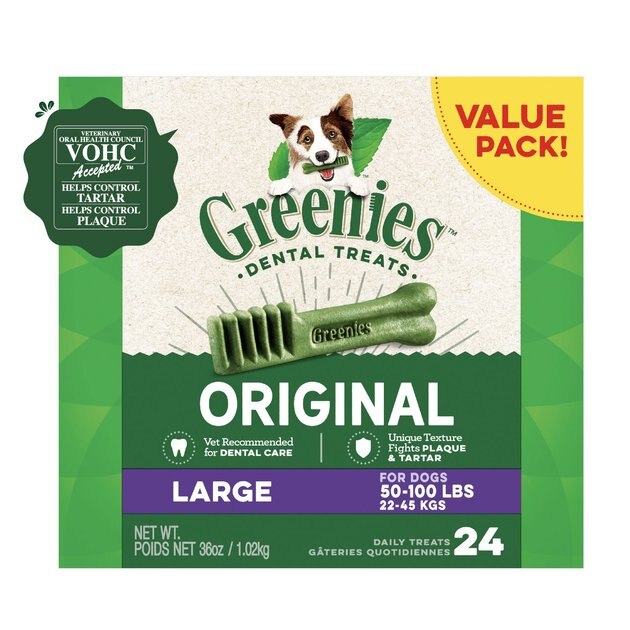 GREENIES Large Dental Dog Treats, 24 count - Chewy.com