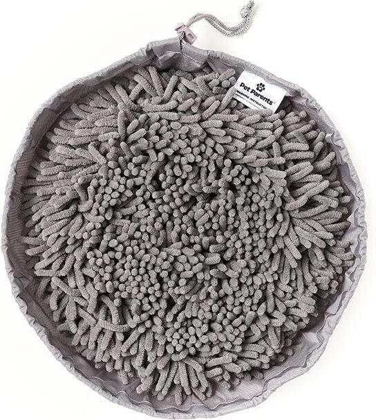 PET PARENTS Forager Snuffle Mat & Slow Feeder Dog Bowl, Forest Grey ...