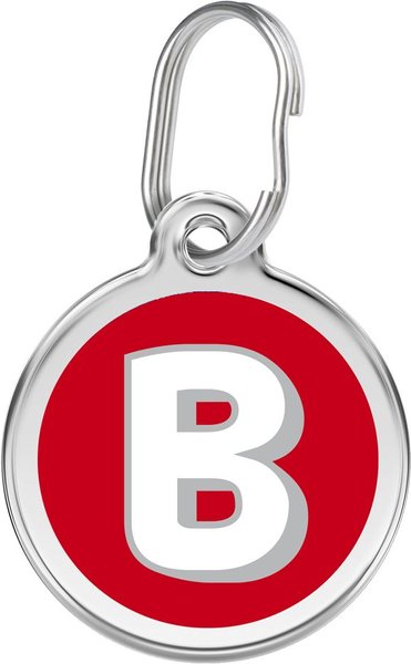 RED DINGO Alphabet Stainless Steel Personalized Dog & Cat ID Tag ...