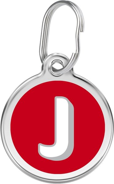 RED DINGO Alphabet Stainless Steel Personalized Dog & Cat ID Tag ...