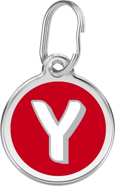 RED DINGO Alphabet Stainless Steel Personalized Dog & Cat ID Tag ...