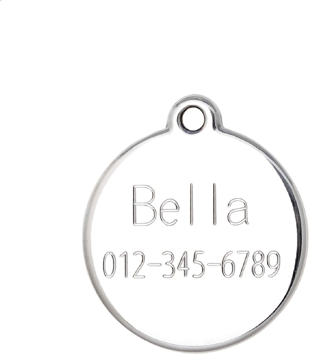 RED DINGO Alphabet Stainless Steel Personalized Dog & Cat ID Tag ...