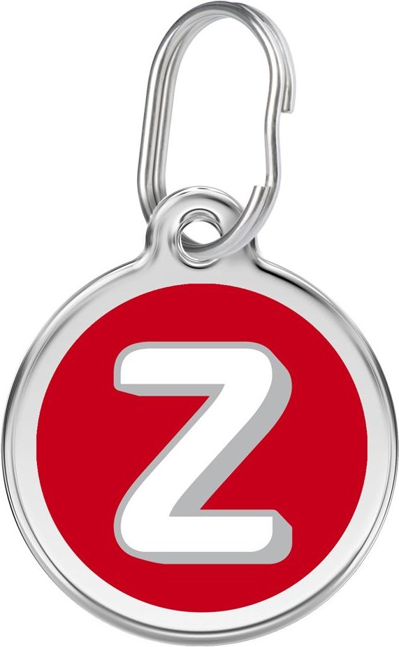 RED DINGO Alphabet Stainless Steel Personalized Dog & Cat ID Tag ...