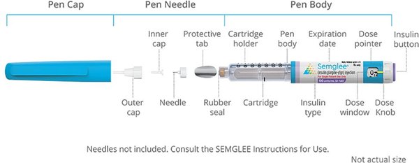 SEMGLEE (insulin glargine-yfgn) U-100 Injection Pen, 1-prefilled 3-mL ...