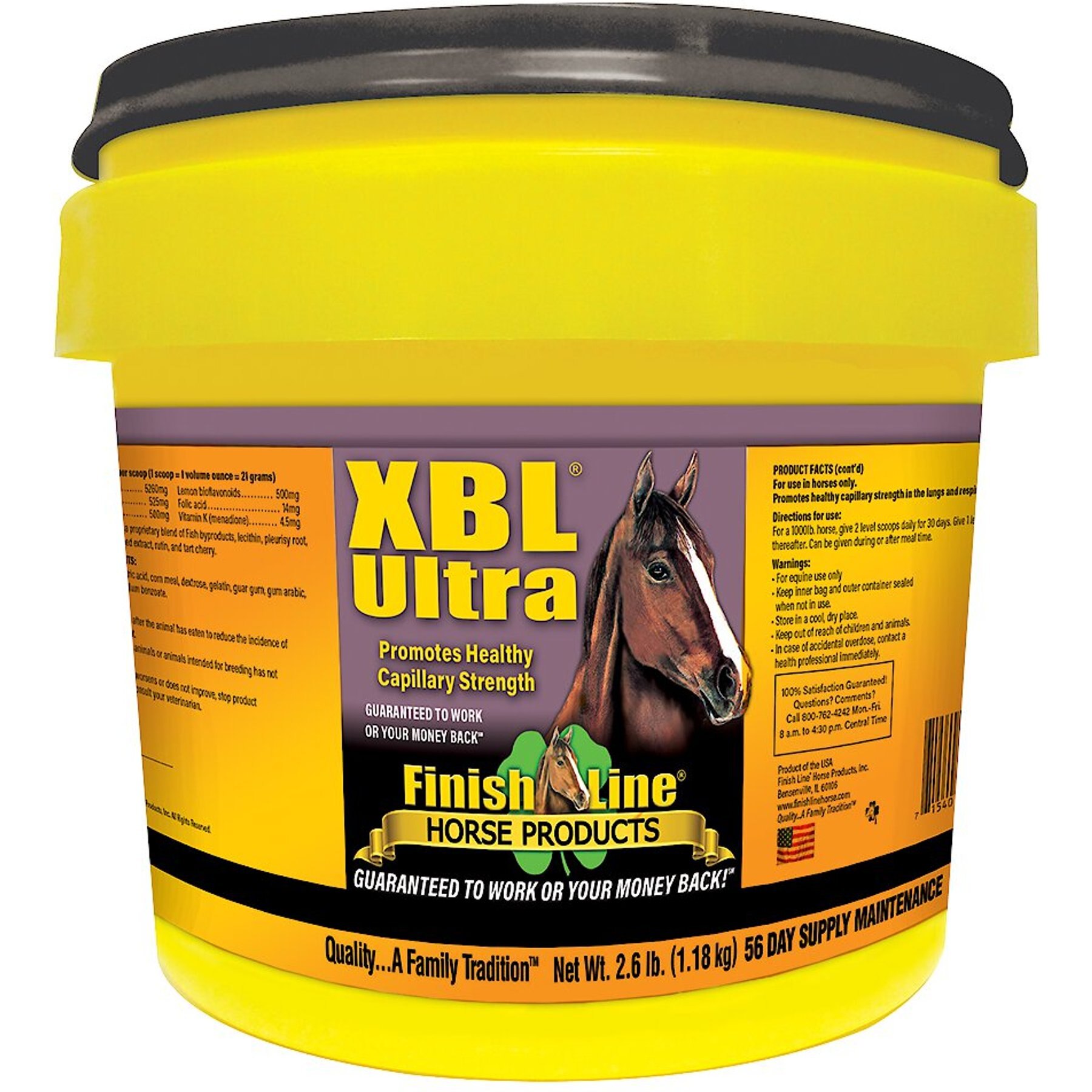 FINISH LINE XBL Horse Supplement, 2.6-lb bag - Chewy.com