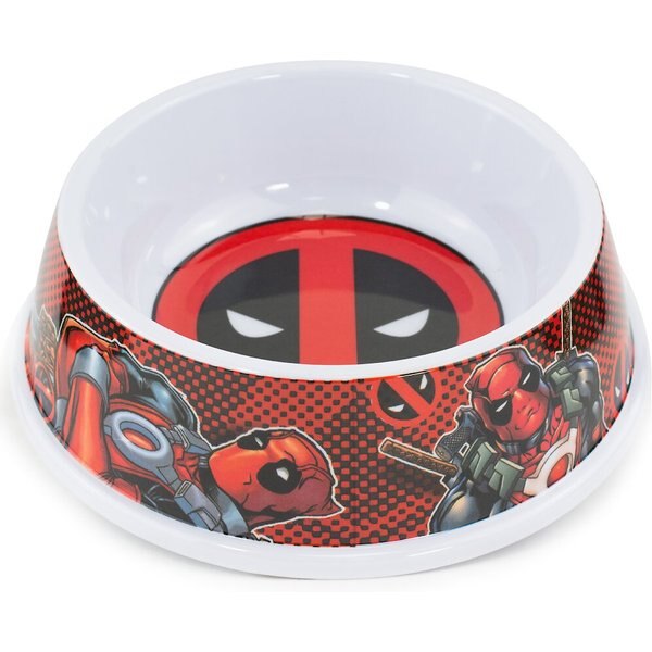 Out of Stock - BUCKLE-DOWN Deadpool Logo Deadpool Pose Dog Bowls, Red ...