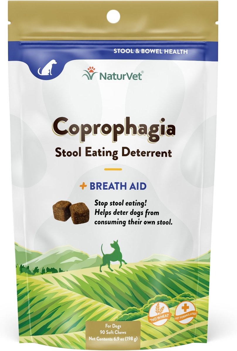 NATURVET Coprophagia Plus Breath Aid Soft Chews Coprophagia Supplement ...