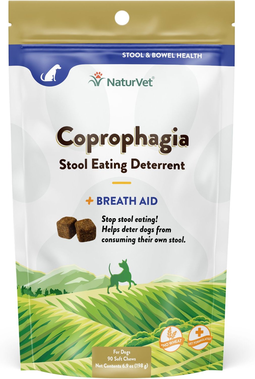 NATURVET Coprophagia Plus Breath Aid Soft Chews Coprophagia Supplement ...