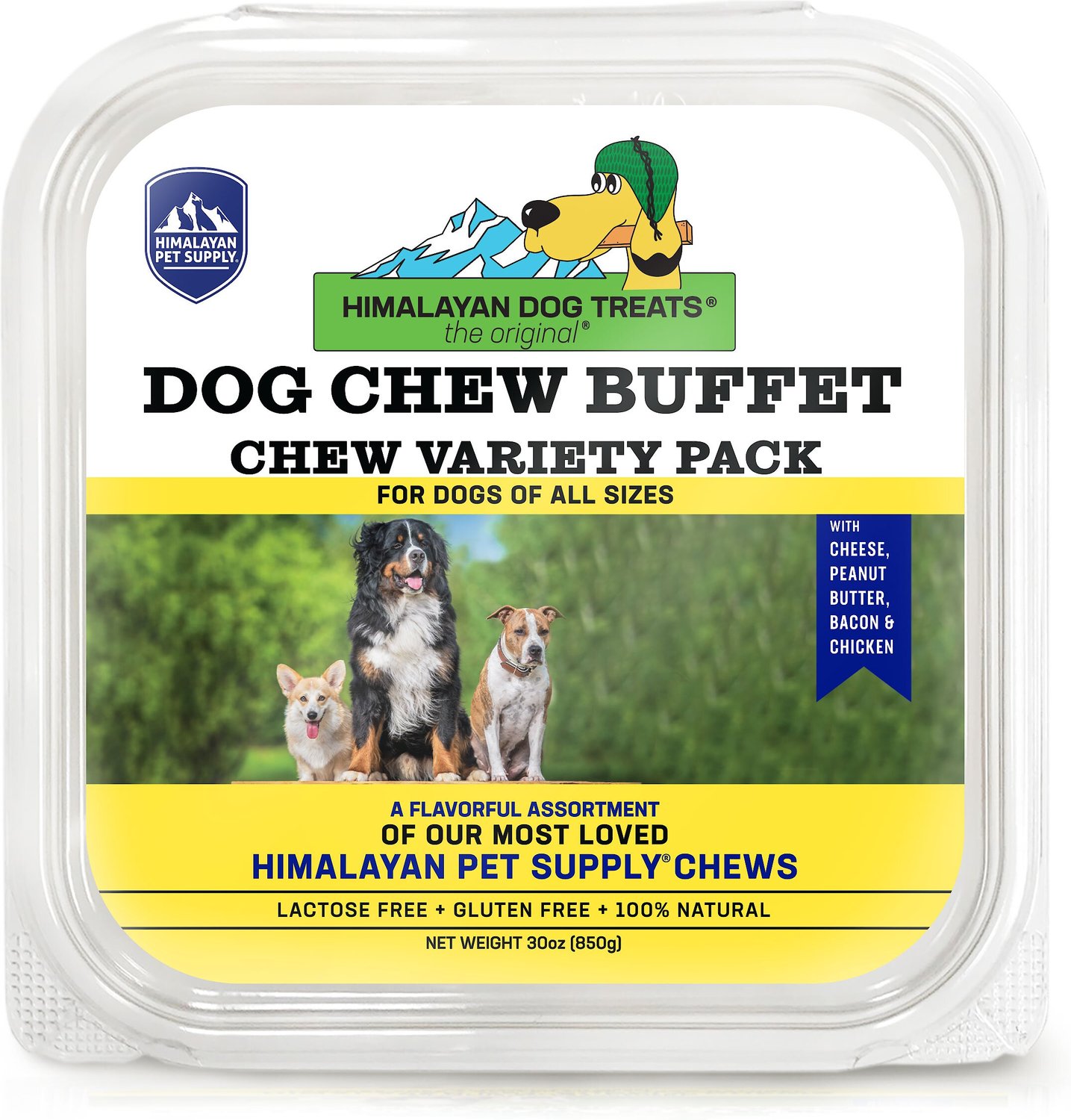 HIMALAYAN PET SUPPLY Dog Chew Buffet Variety Pack Dog Treats, 32-oz tub ...