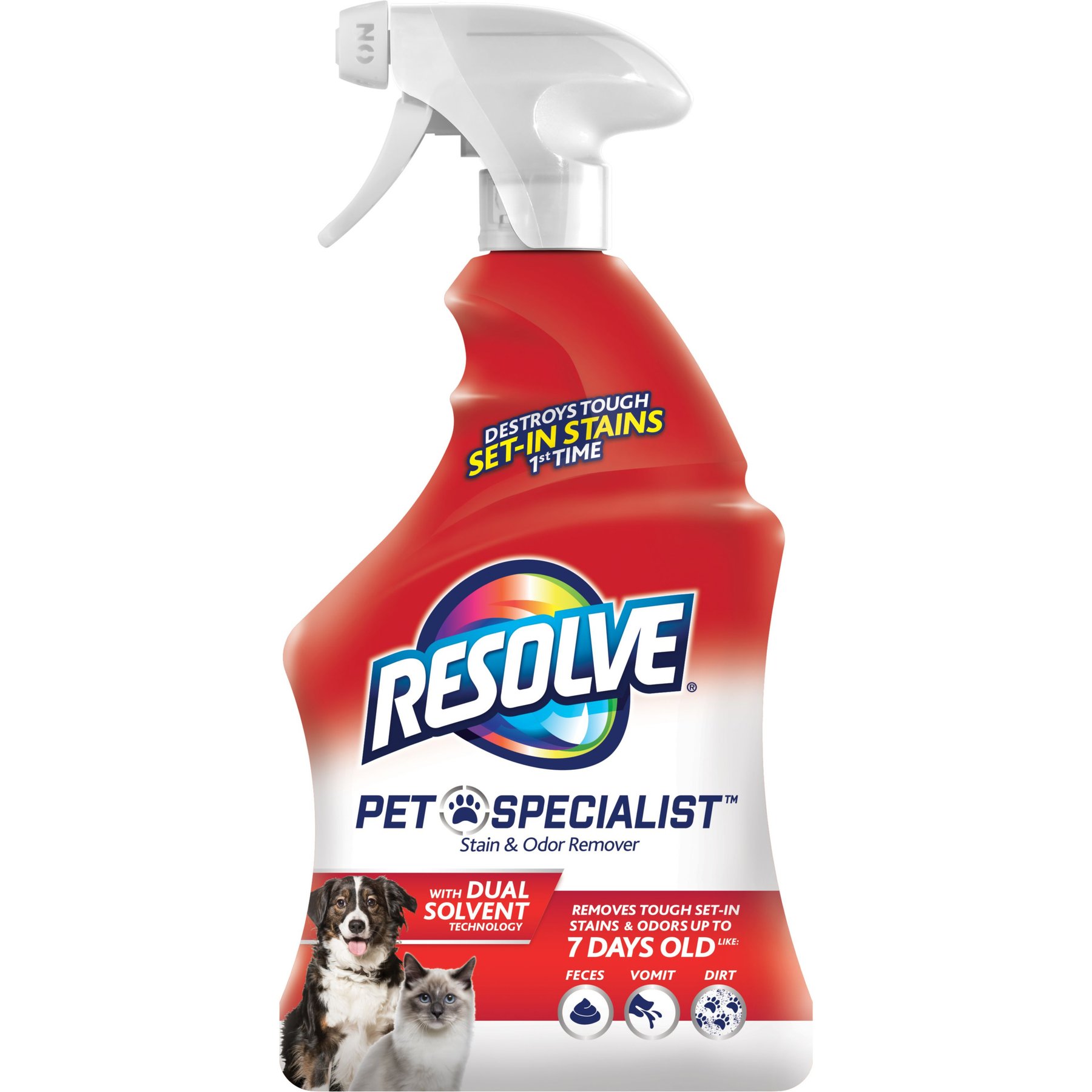 RESOLVE Pet Specialist Stain & Odor Remover, 32-fl oz bottle - Chewy.com