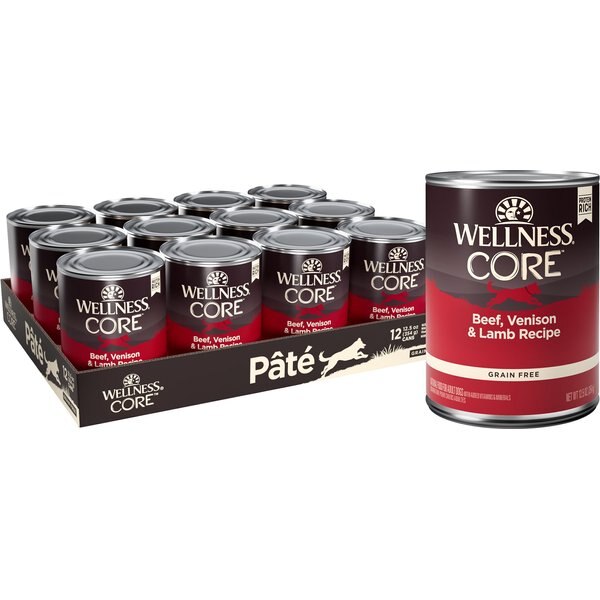 MERRICK Grain-Free Real Beef, Lamb & Bison Canned Dog Food, 12.7-oz can ...