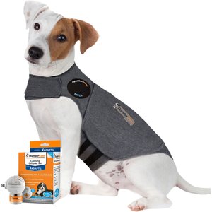 THUNDERSHIRT Classic Anxiety & Calming Vest for Dogs, Heather Grey ...